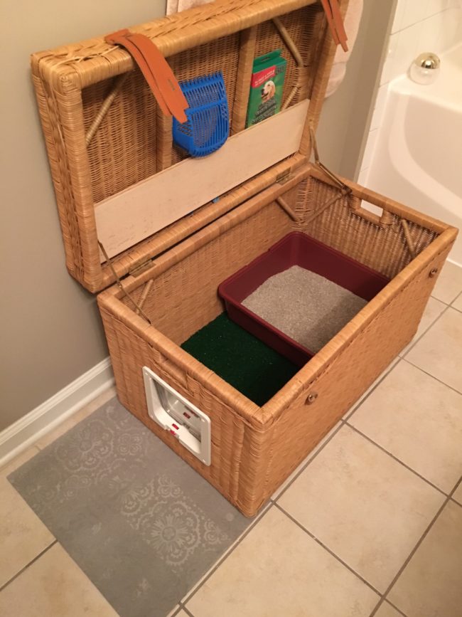 This Cat Lover Took A Normal Wicker Chest And Turned It Into Something ...