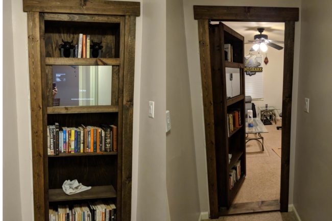 DIY Master Uses An Old PC Monitor To Make His Secret Doorway Even More ...