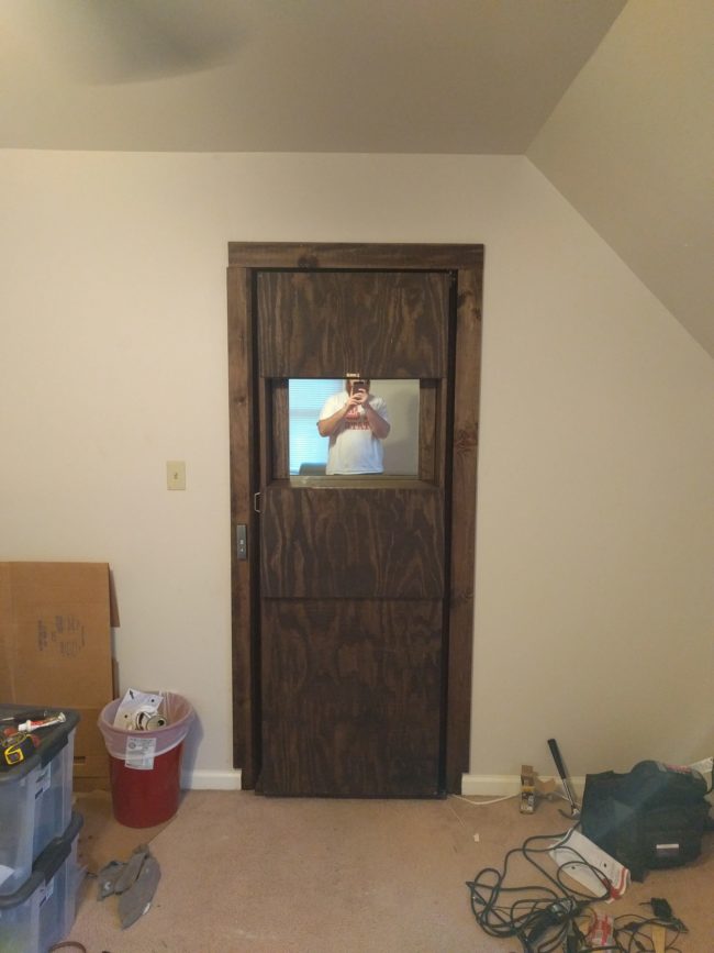 DIY Master Uses An Old PC Monitor To Make His Secret Doorway Even More ...